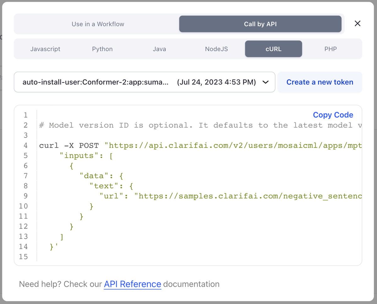 How to Run the MPT-7B-Instruct Model with the Clarifai API